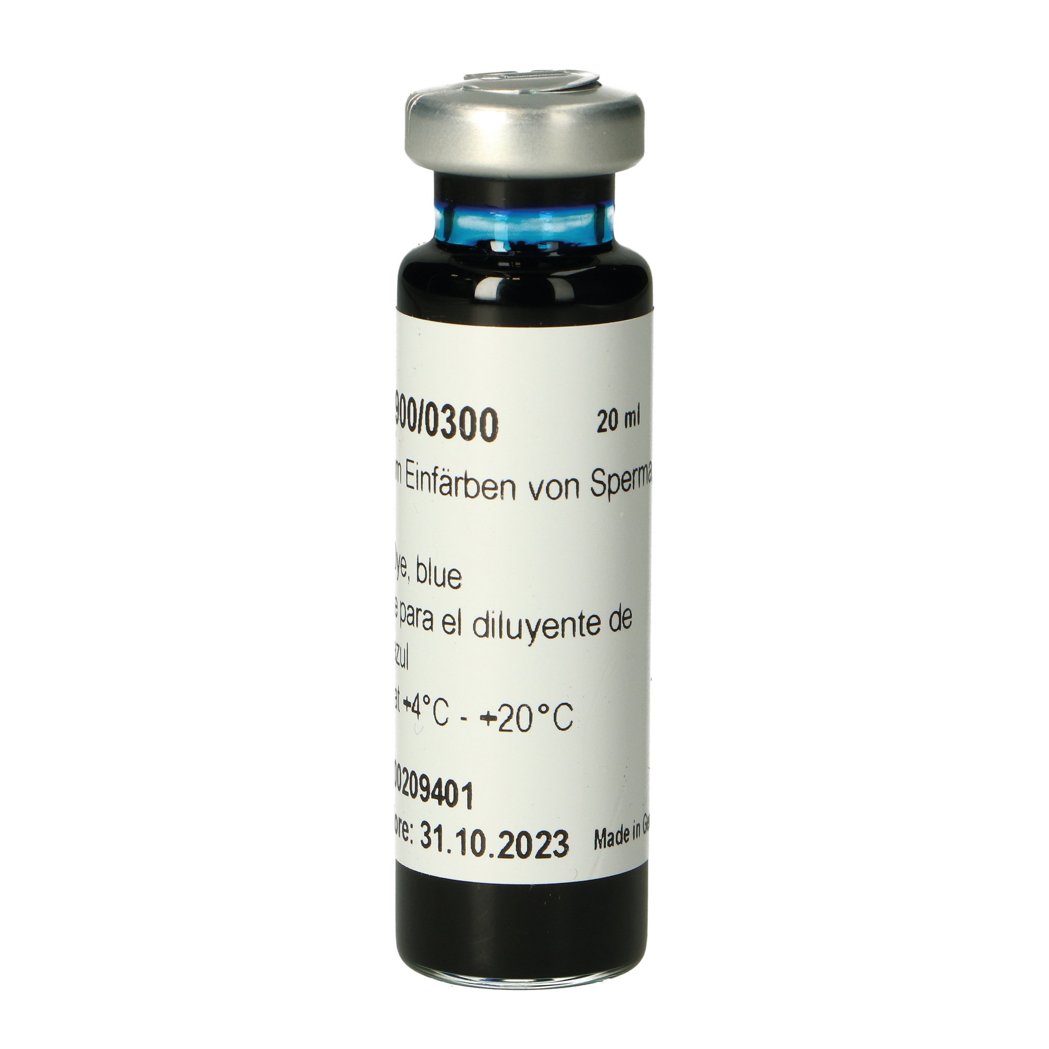 Colouring for dilute semen blue, 20 ml - Semen collection